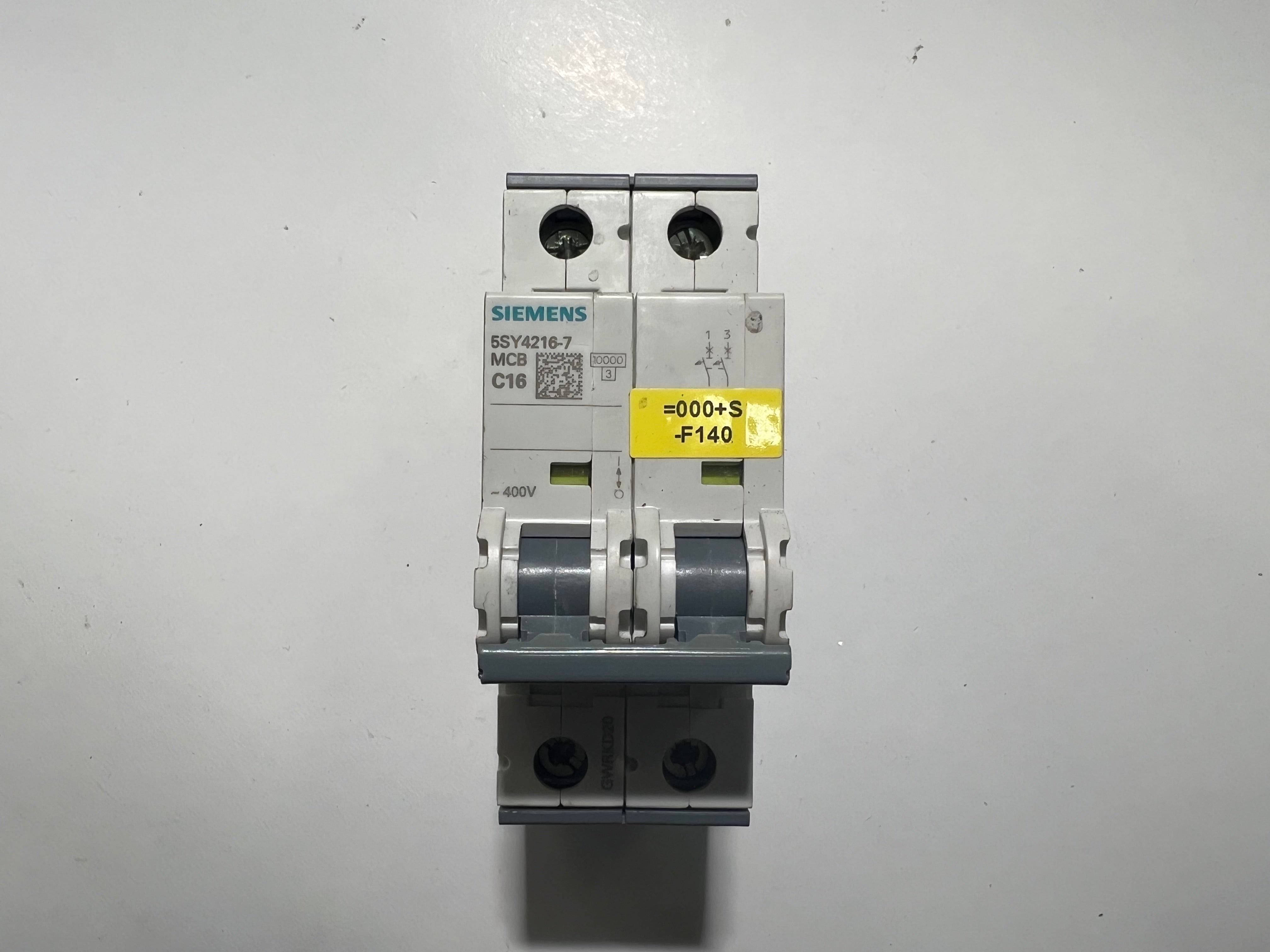 SIEMENS 5SY4216-7 MCB C16 CIRCUIT BREAKER – HEXAGON Spare Parts