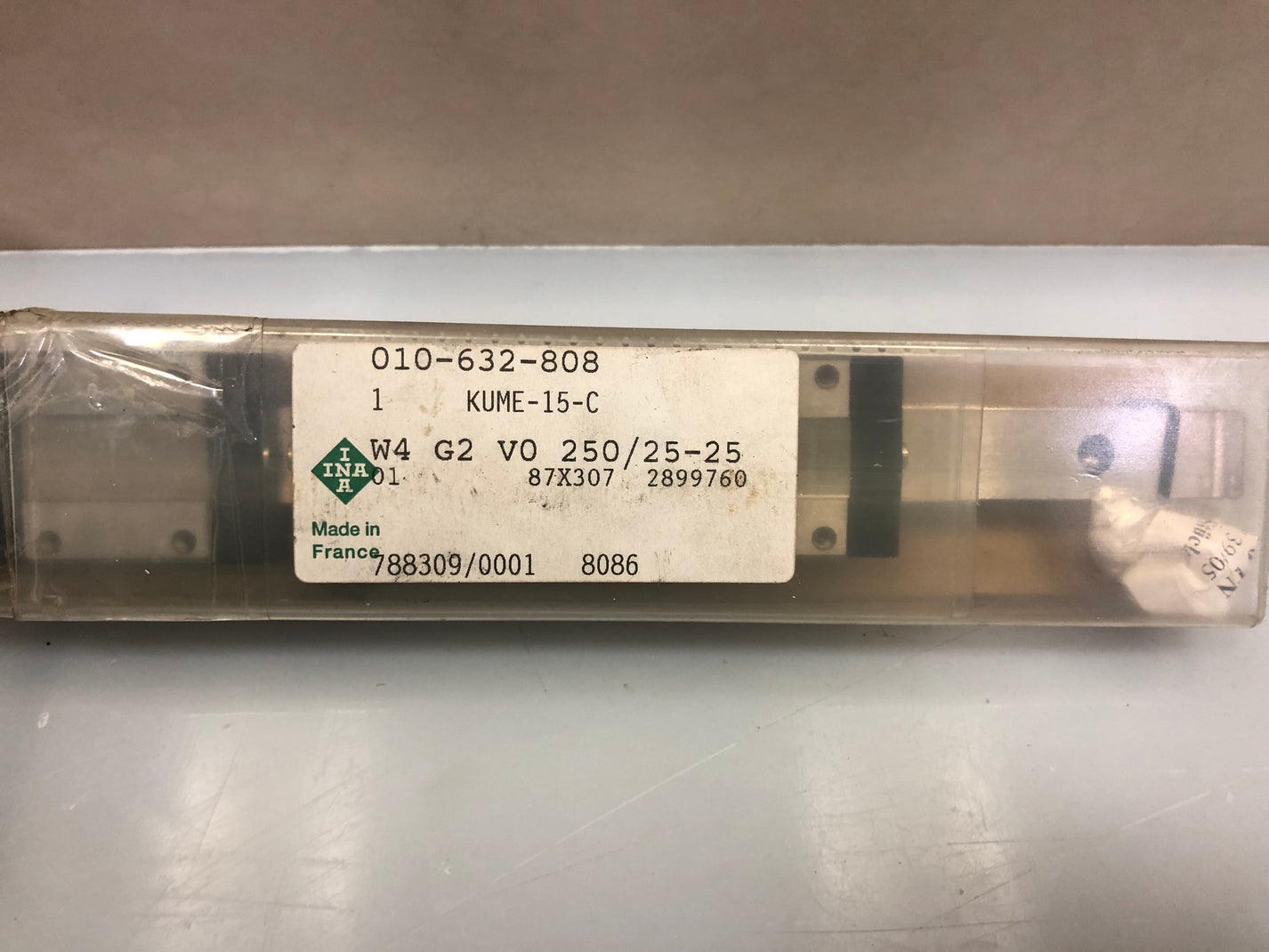 OEM INA KUME-15-C Four Linear Slide Bearing Carriage Blocks with Rail ...