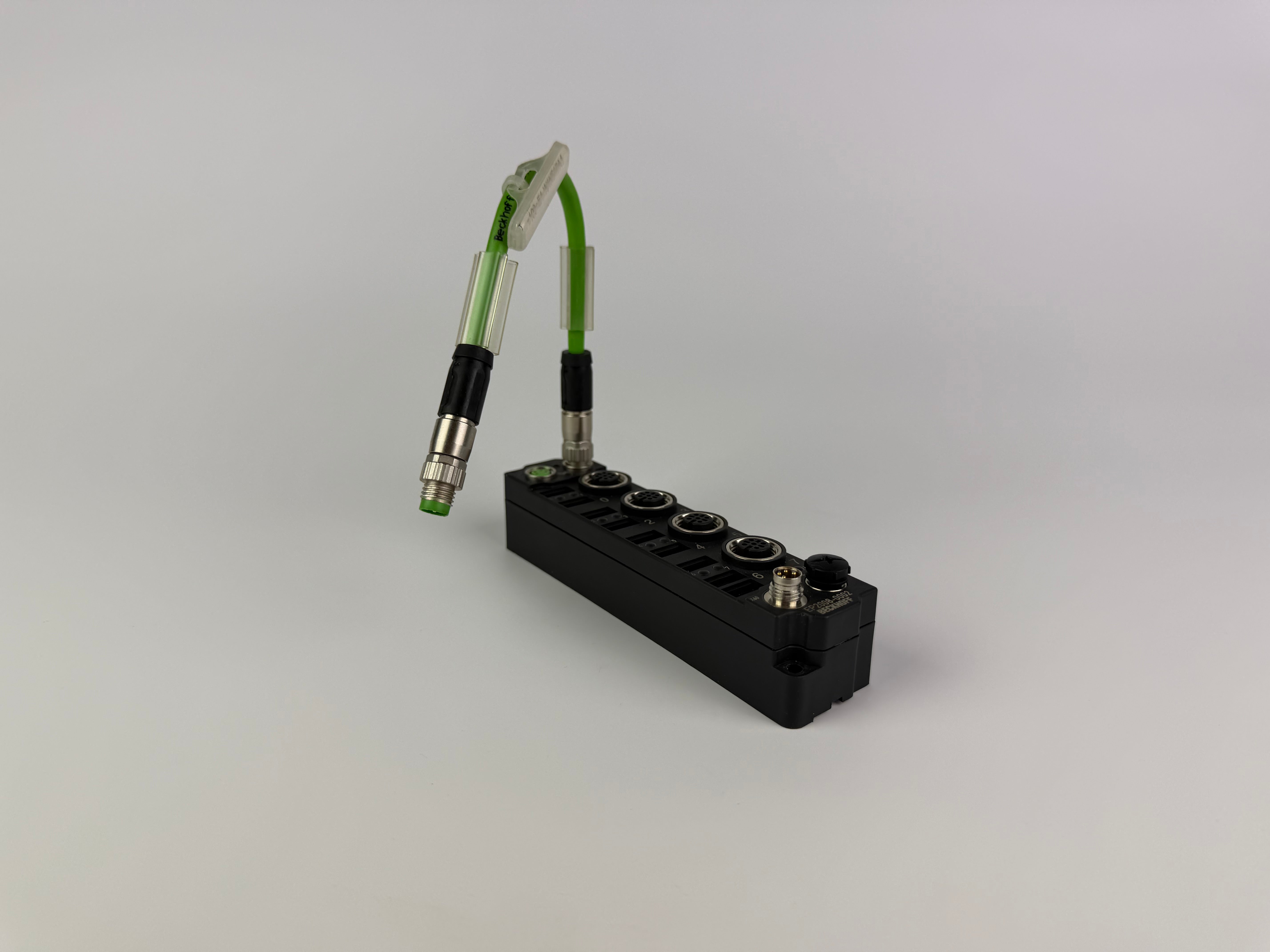 1x BECKHOFF EP2008-0002 EtherCAT Module with cable – HEXAGON Spare Parts